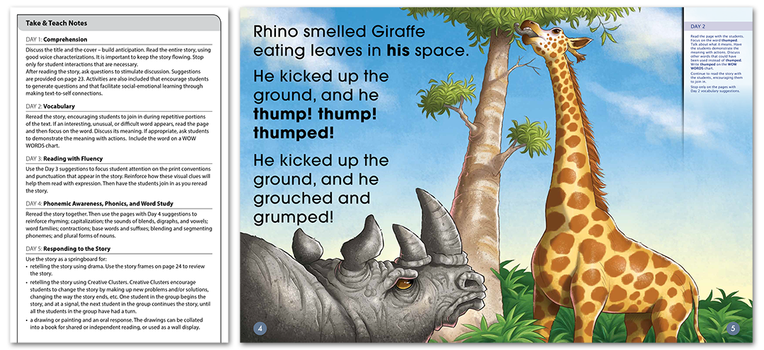 Grumpy Rhino | JillE Literacy